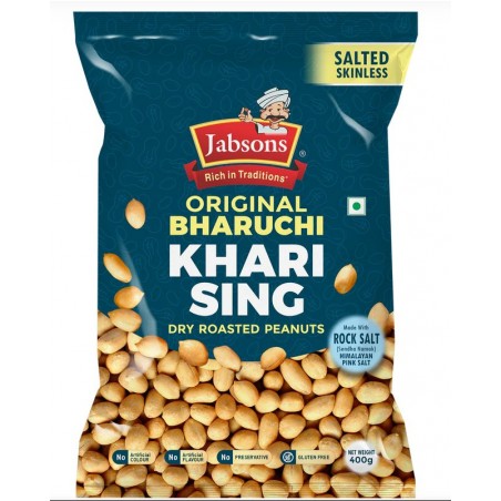 Jabsons Roasted Peanut-BHARUCHI-Khari Sing Skinless - 400gm