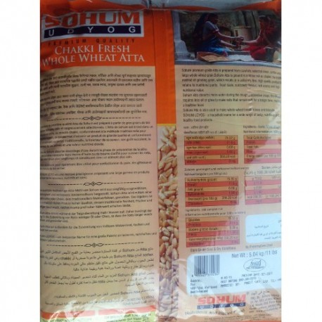 Buy Sohum Gehu Atta online, Soham chakki fresh gehu atta in London, UK